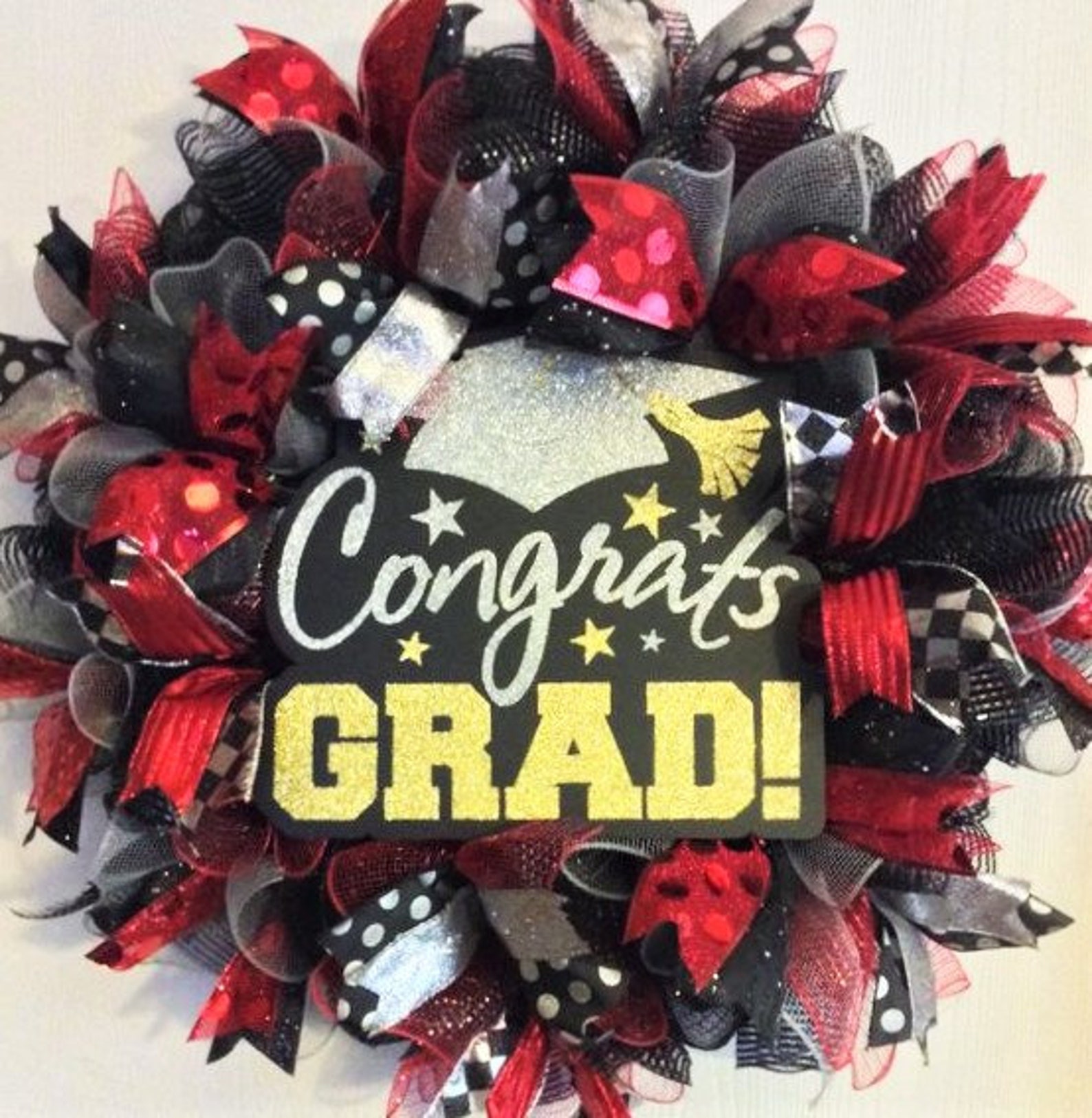 Graduation Wreath Graduation Decoration Congratulations - Etsy