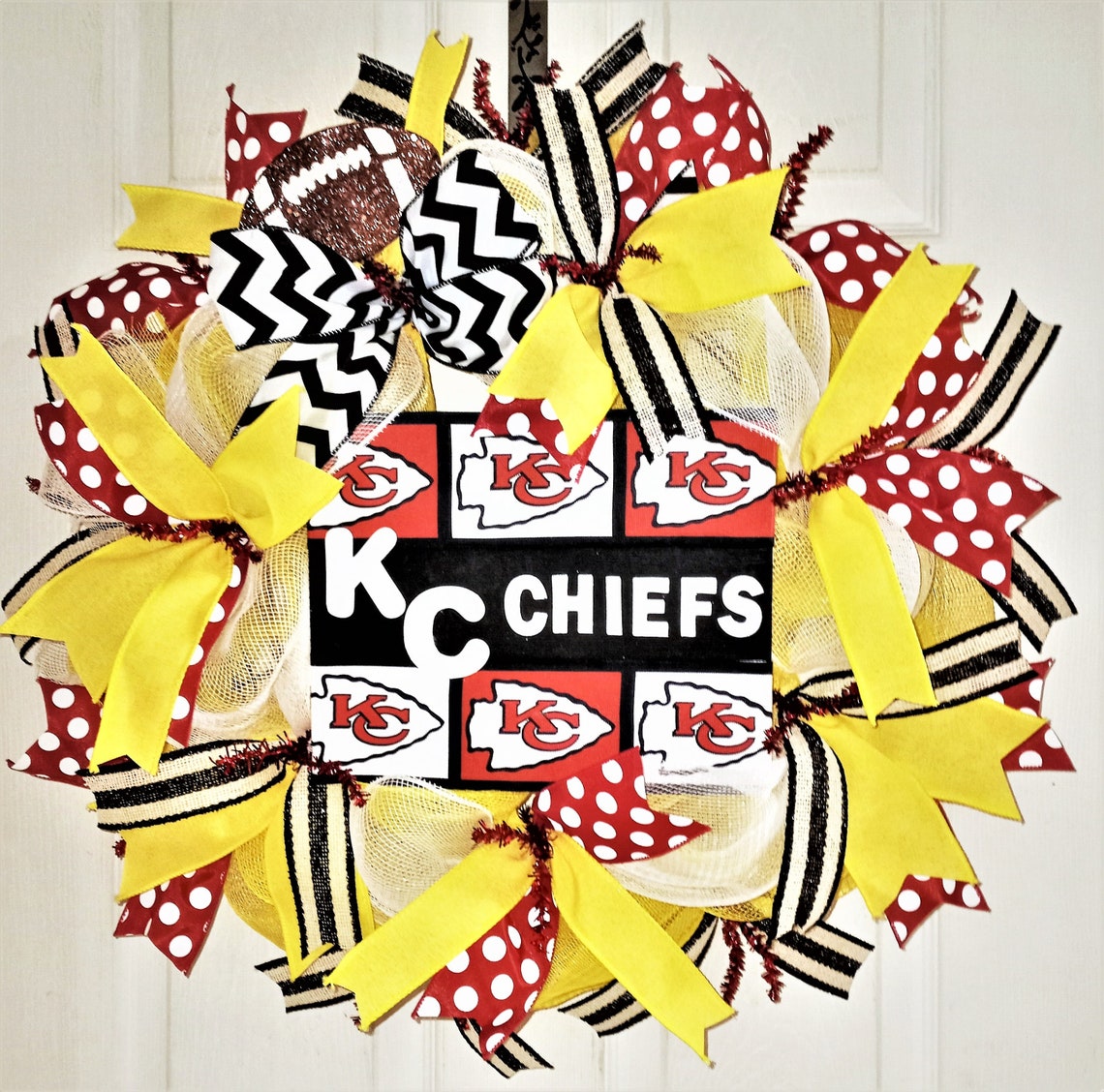 Kansas City Chiefs Wreath Kansas City Chiefs Superbowl - Etsy