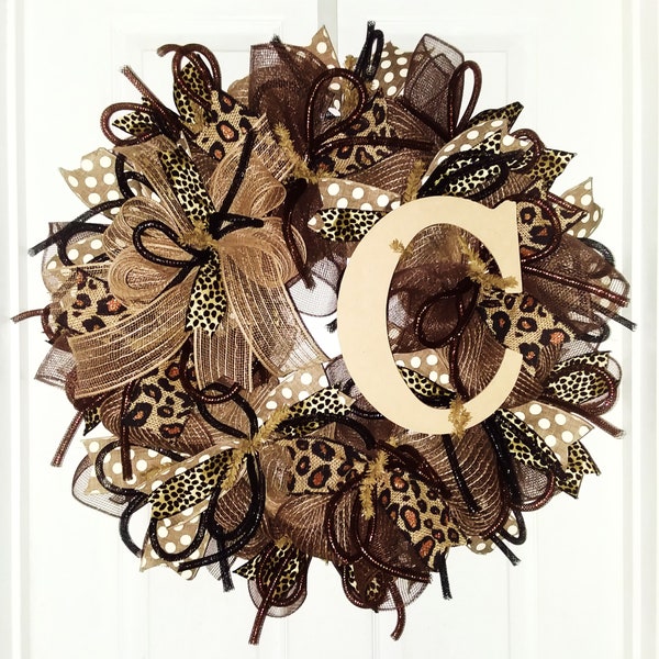 Leopard Print Wreath - Etsy