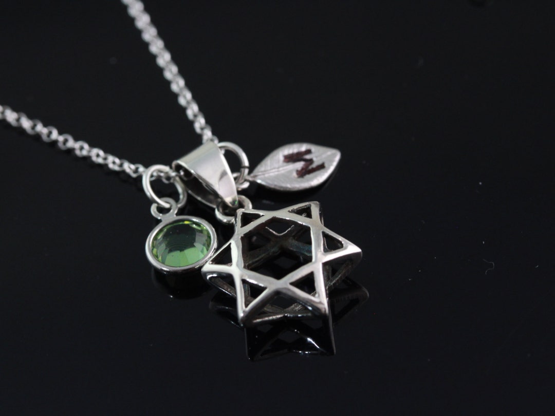 Star of David Necklace, Personalized David Start Necklace, 925 Sterling ...