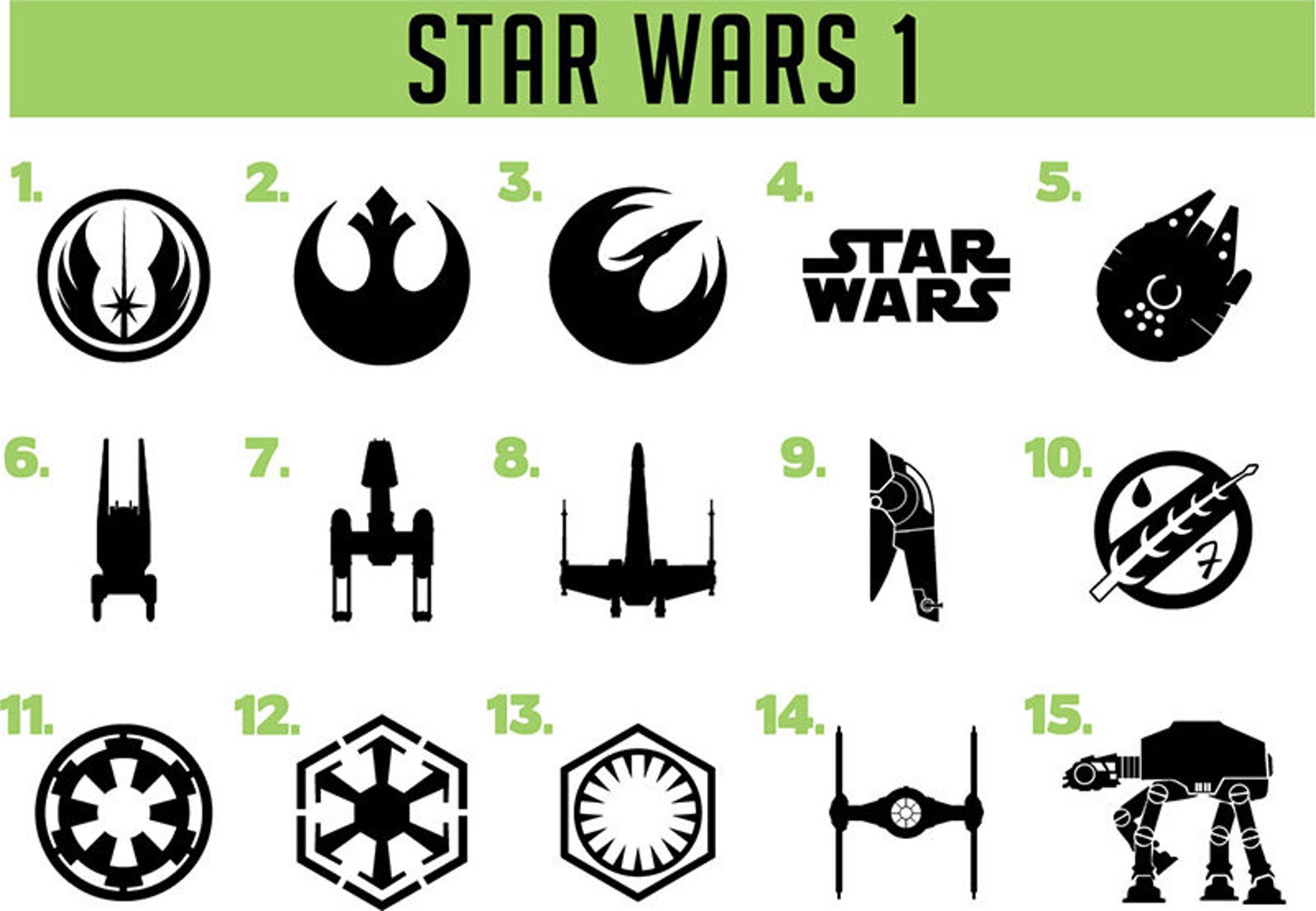 Star Wars Vinyl Decals - Etsy