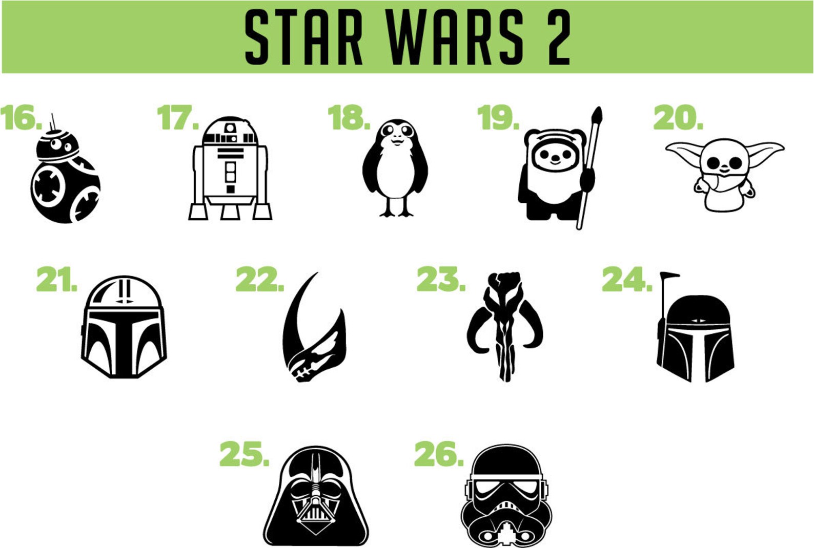 Star Wars Vinyl Decals - Etsy