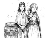 Maraly and Sara From the Wingfeather Saga Warden and the Wolf | Etsy