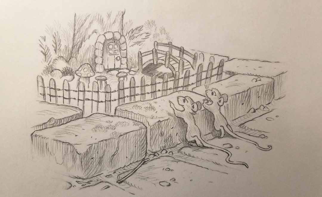 Original Art - Preliminary Pencil Drawing - for Raffie on the Run ...