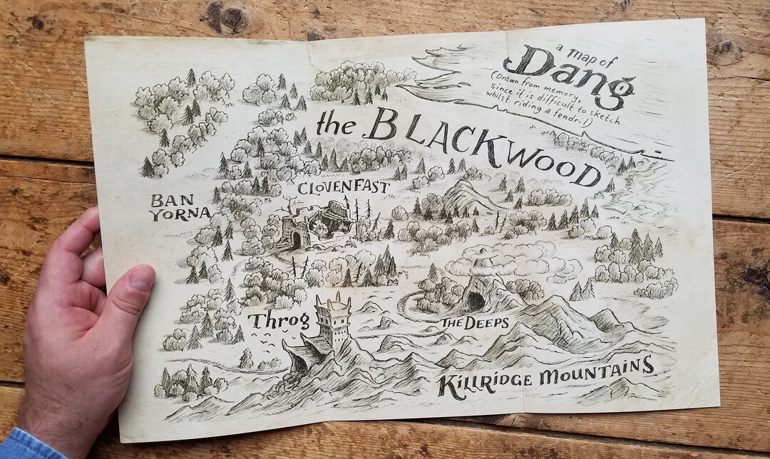 DANG - 11 X 17" Foldable Play Map of Dang From Wingfeather Saga, Book 4 ...