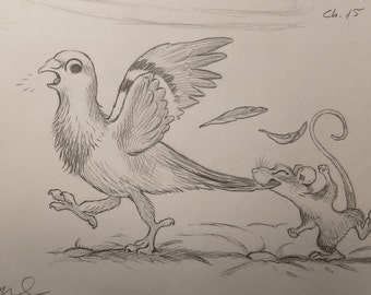 Original Art Preliminary Pencil Drawing for Raffie on the - Etsy