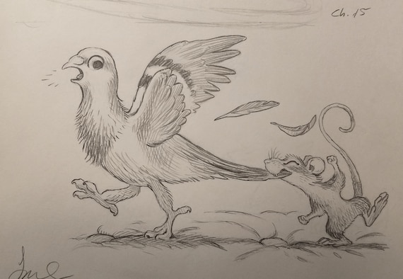 Original Art Preliminary Pencil Drawing for Raffie on the | Etsy