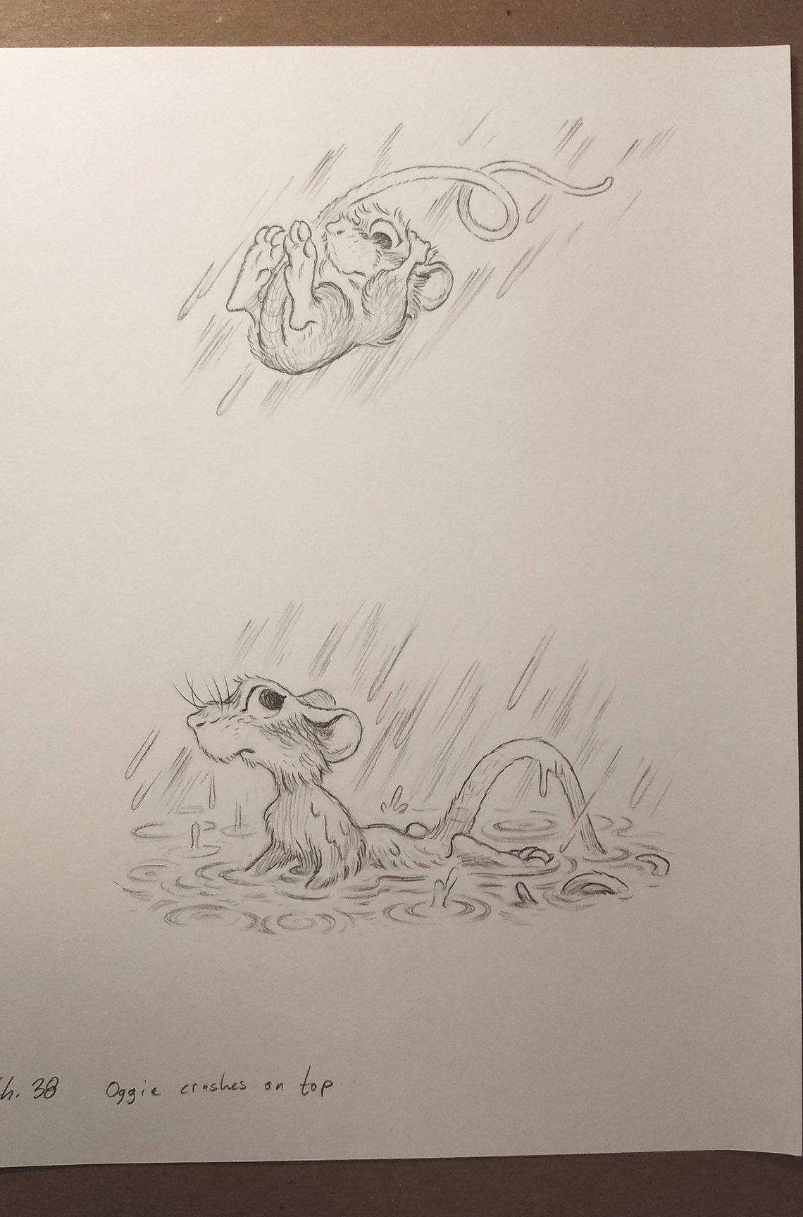 Original Art - Preliminary Pencil Drawing - for Raffie on the Run ...