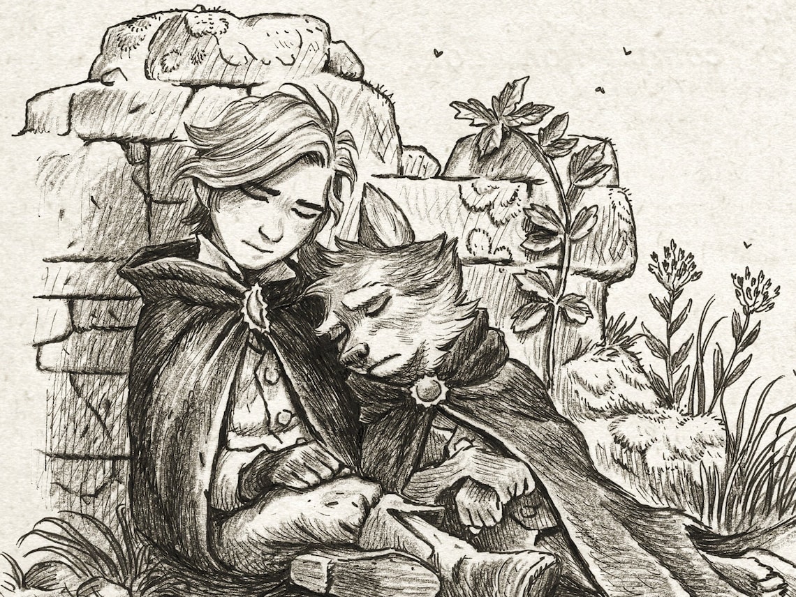 Janner and Kalmar Sleeping From Re-issued Wingfeather Saga - Etsy UK