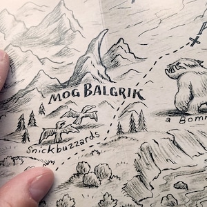 SKREE - 11 X 17" Foldable Play Map of Skree From Wingfeather Saga, Book ...