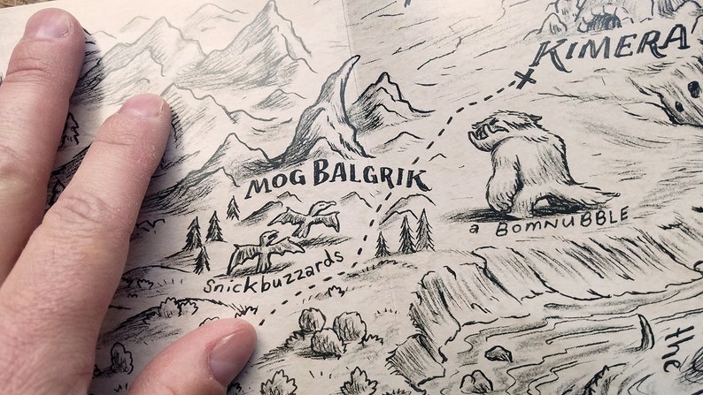 SKREE 11 X 17 Foldable Play Map of Skree From - Etsy