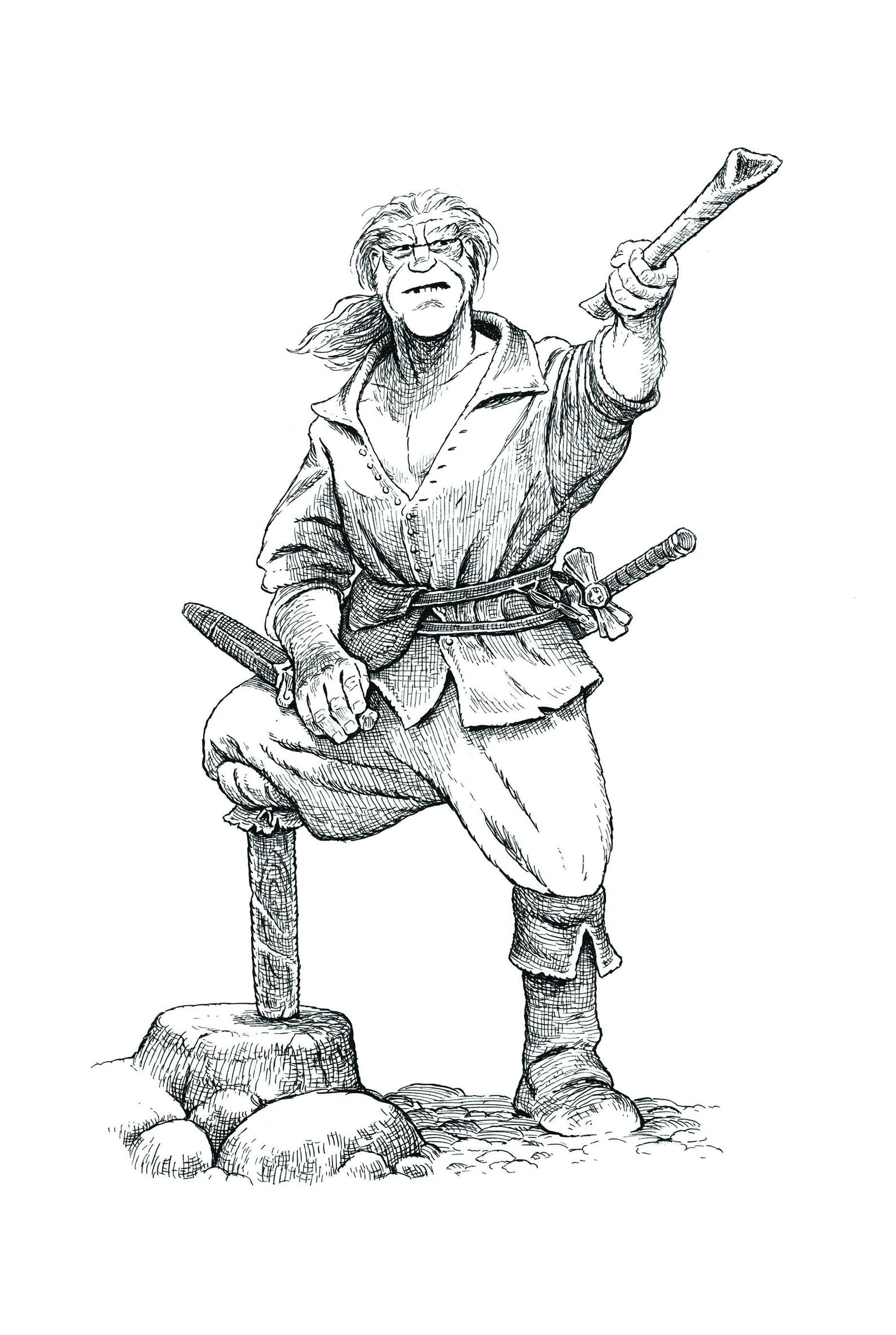 Podo From the Wingfeather Saga - 6 X 9” Hand-signed Print on Card Stock ...