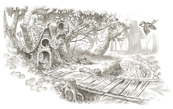 Little Pilgrim's Progress Home in the Woods From the | Etsy