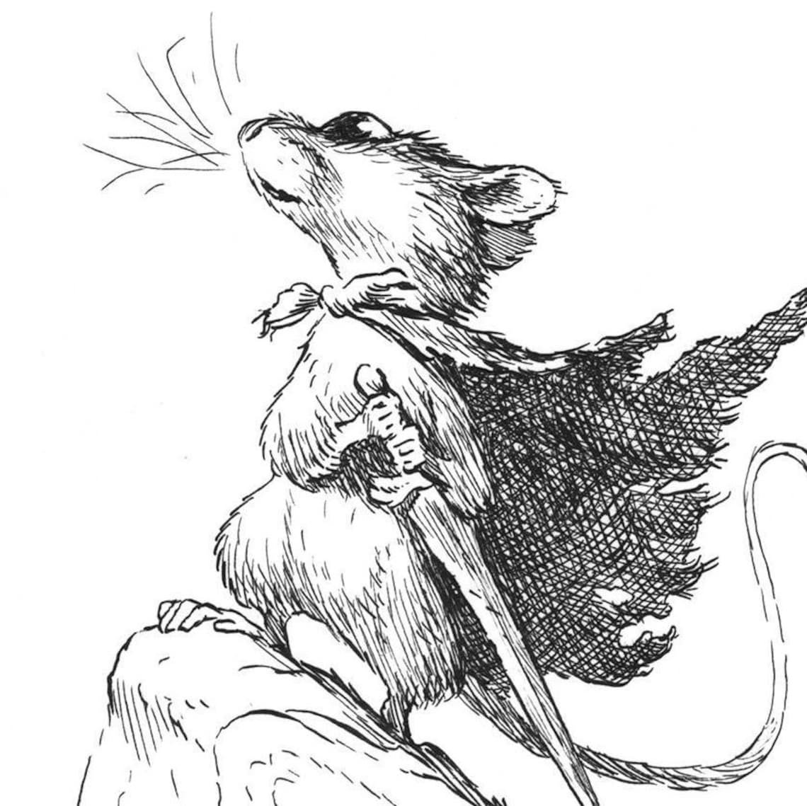 Brave Mouse 6 X 9 Hand-signed Print on Card Stock - Etsy