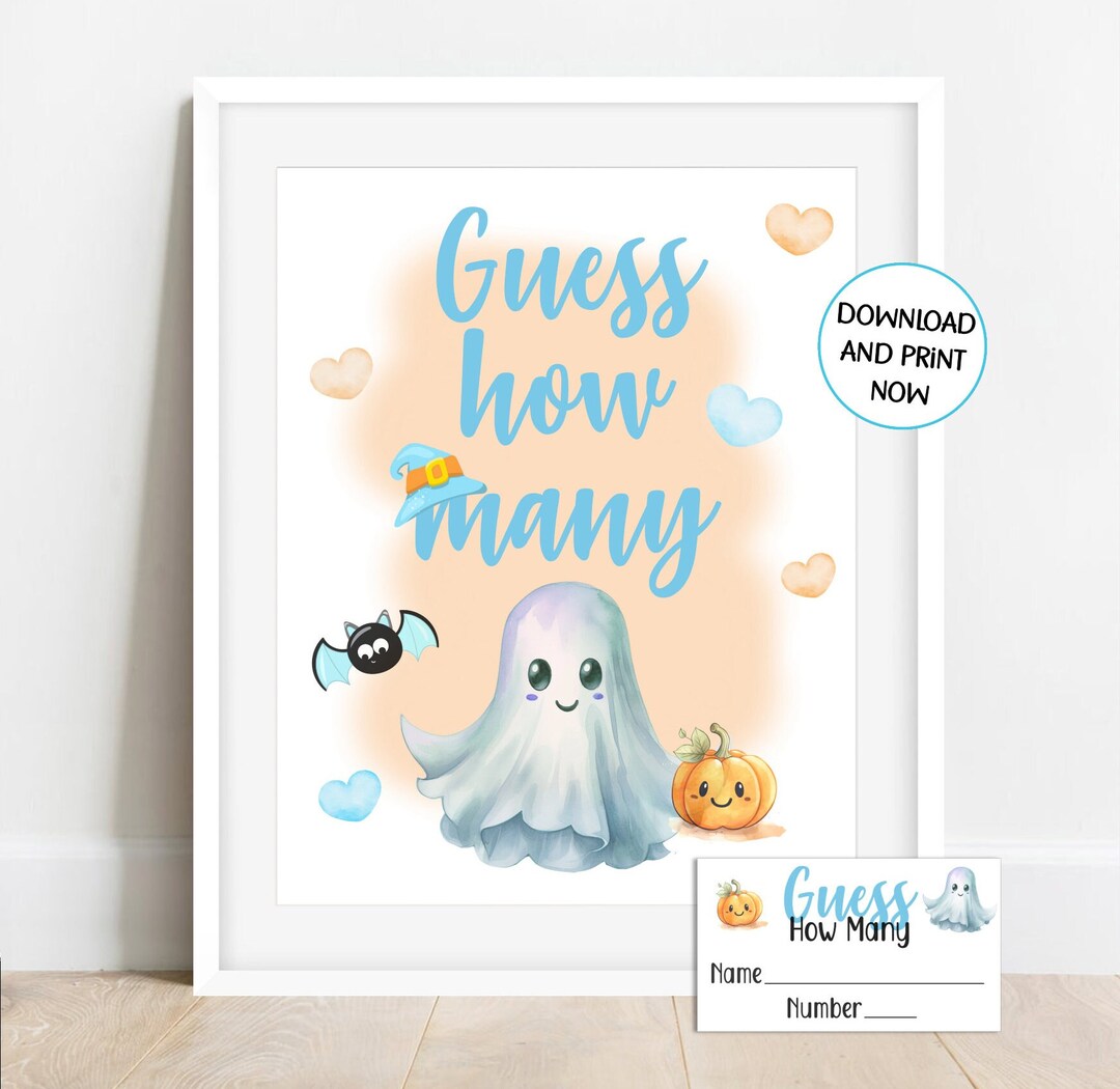 A Little Boo Guess How Many Game Printables, ALB710 - DIGITAL FILES ...