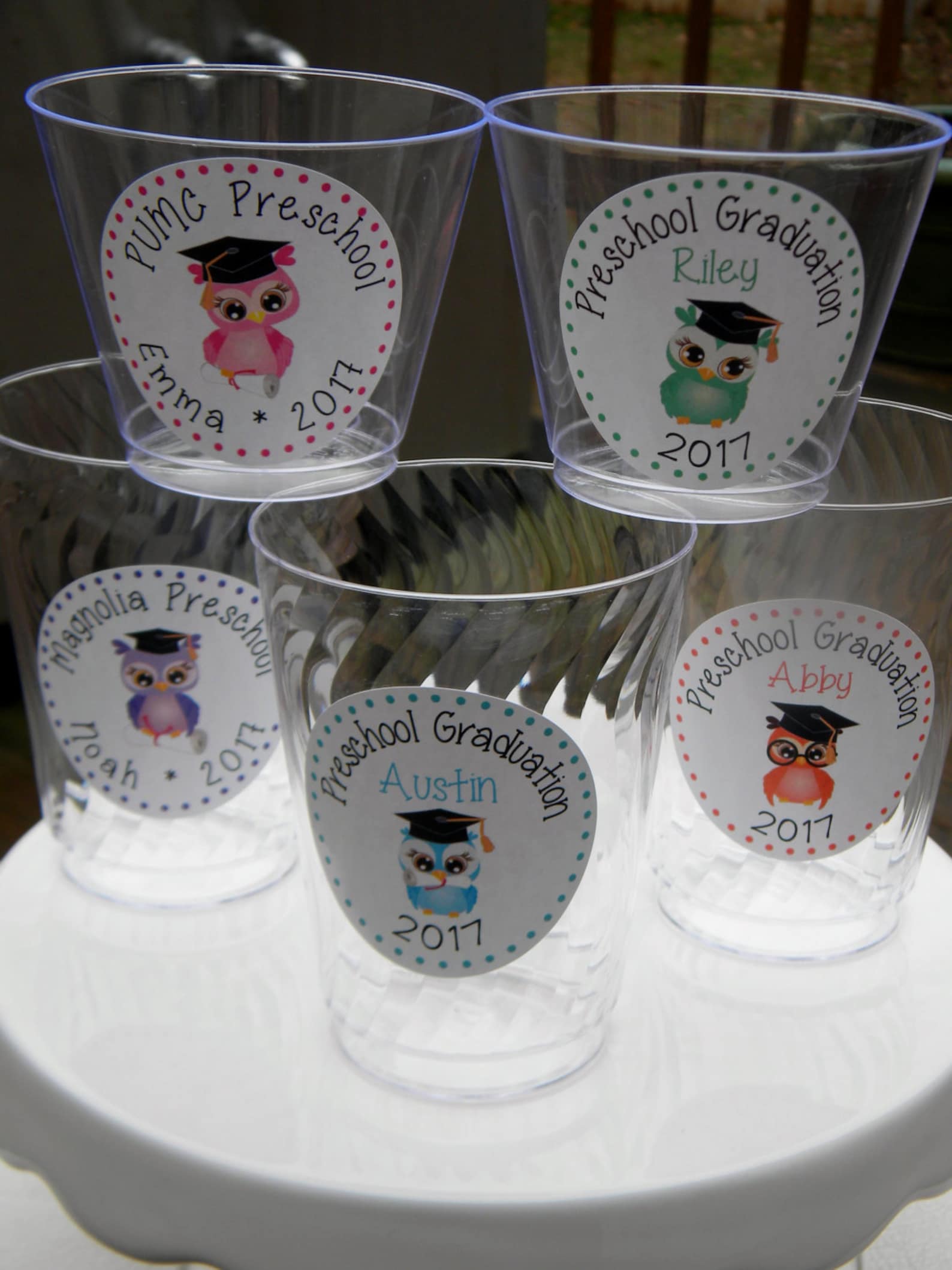 Personalized Graduation Party Favor Cup Stickers Favor - Etsy
