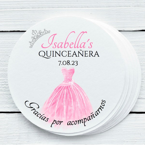 Quinceanera Favor Stickers - Etsy