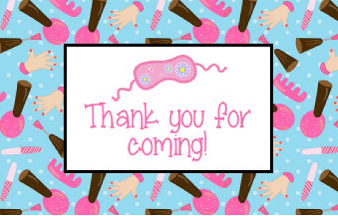 Spa Party Water Bottle Labels Spa Sleepover Water Bottles - Etsy