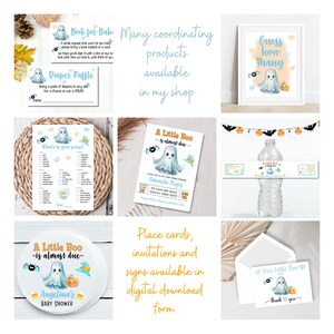 A Little Boo is Almost Due Bingo Cards Printables, ALB670 - DIGITAL ...