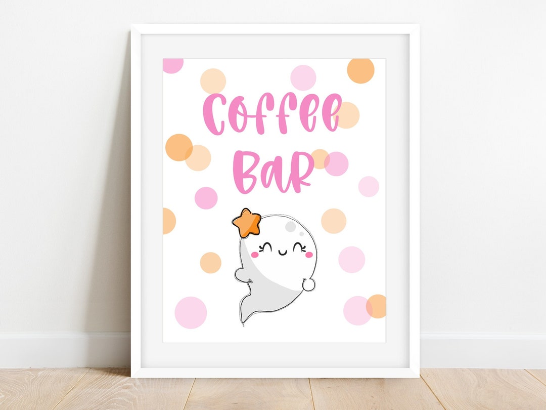 Little Boo Coffee Bar Sign Printable, ALB725 - DIGITAL FILES ONLY - Pdf ...