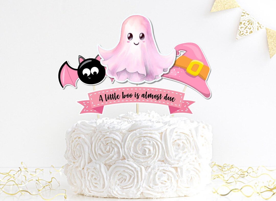 A Little Boo Cake Topper Centerpieces Party Decor, ALB361, DIGITAL ...
