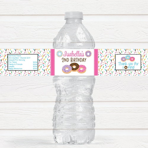 Personalized Donut Birthday Party Favor Labels Donut Party - Etsy
