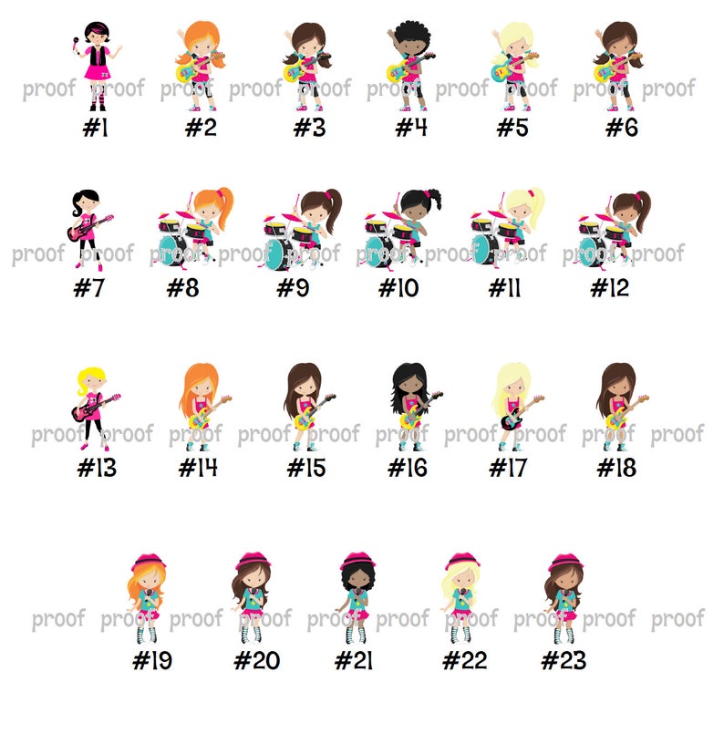 Personalized Glossy Rock Star Favor Labels Musician Favor - Etsy