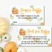 Little Pumpkin Diaper Raffle and Book for Baby Cards Printables, PUM685 ...