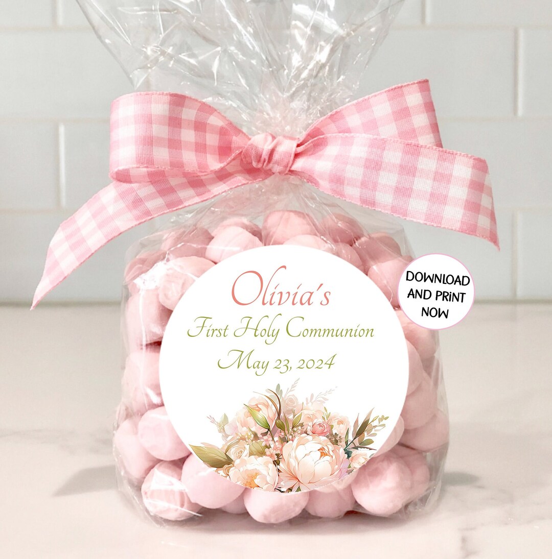 Personalized First Communion Printables, Communion Tags Labels - You ...
