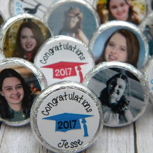 Personalized Graduation Photo Hershey Nugget Party Favor Stickers Photo ...