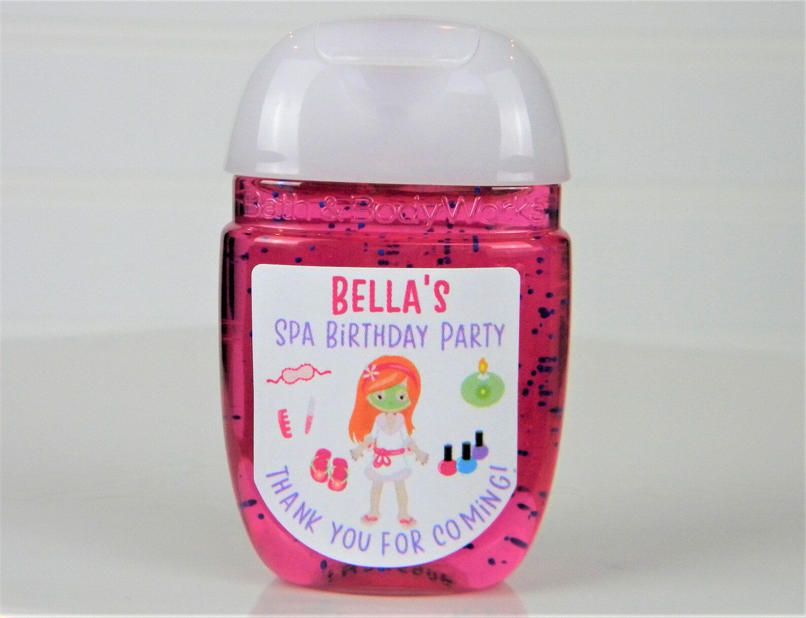 Personalized Spa Makeover Hand Sanitizer Birthday Party Favor - Etsy