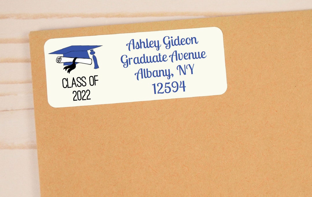Personalized Graduation Return Address Labels - for Graduation ...