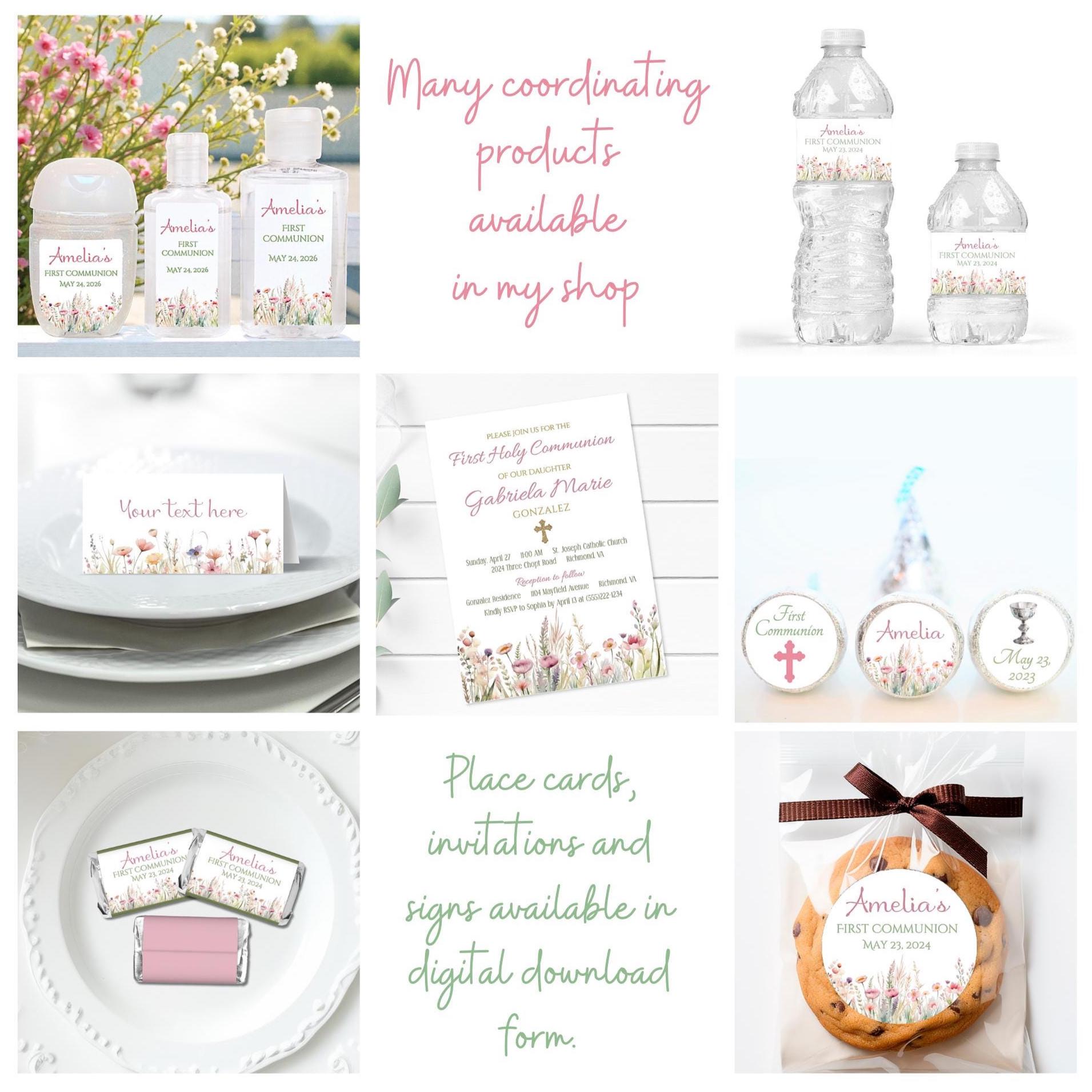 Personalized First Communion Printables, Communion Invitation - You ...