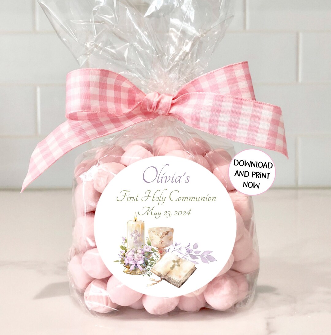 Personalized First Communion Printables, Communion Tags Labels - You ...