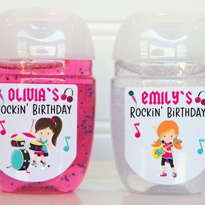 Personalized Glossy Rock Star Favor Labels - Musician Favor Labels ...