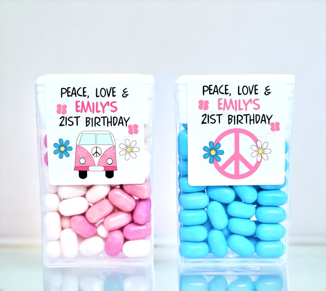 Personalized 60's Theme Birthday Party or Class Reunion Tictac Favor ...