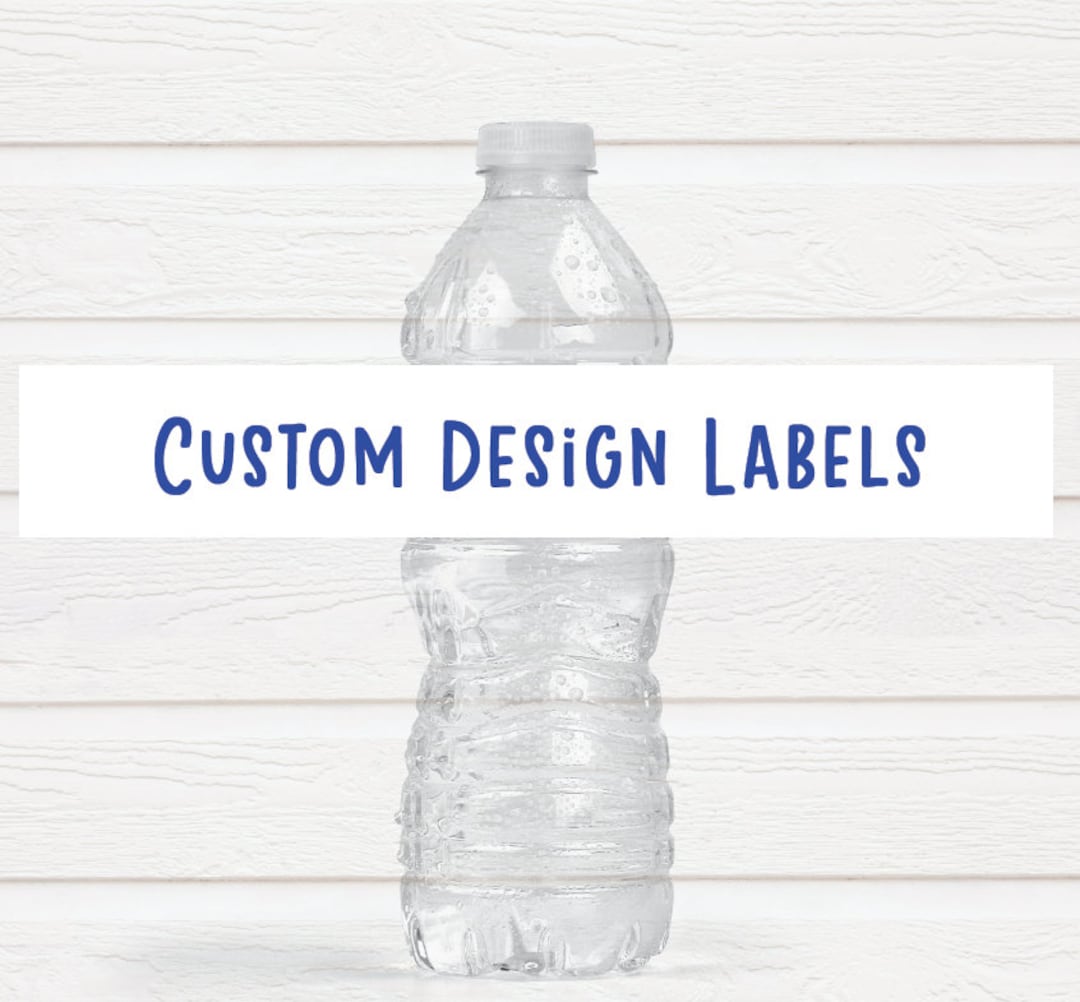 Personalized Water Bottle Labels - Custom Design Labels - Waterproof ...