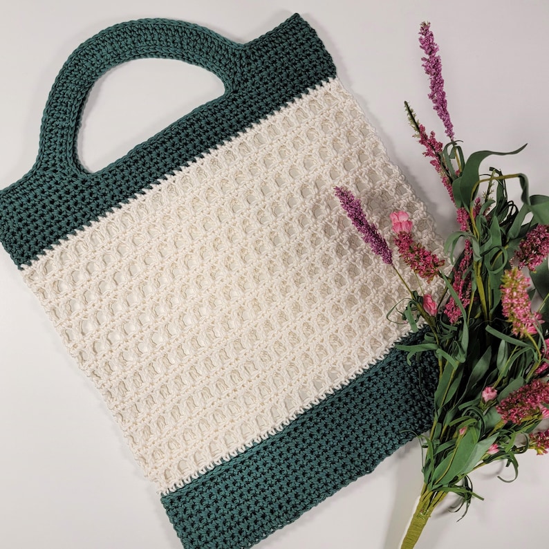 Crochet Tote Bag Pattern Matcha Cream Advanced Beginner PDF - Etsy