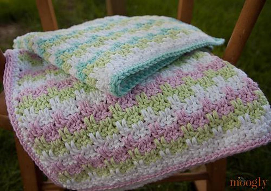 Crochet Blanket Pattern - Leaping Stripes and Blocks - All Sizes PDF - Etsy
