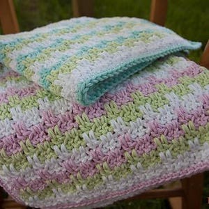 Crochet Blanket Pattern - Leaping Stripes and Blocks - All Sizes PDF - Etsy