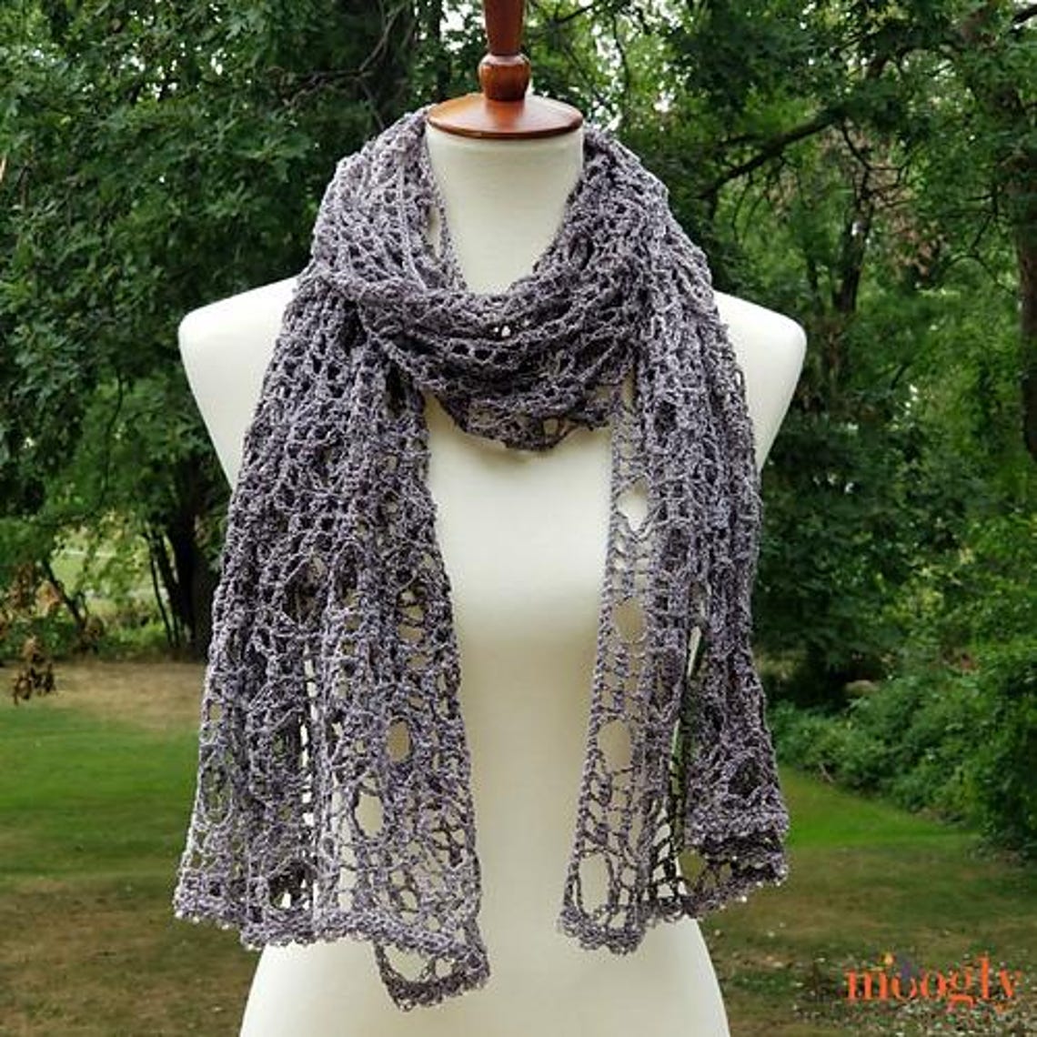 New Moon Wrap Pattern PDF Intermediate Lace Shawl Crochet Pattern - Etsy