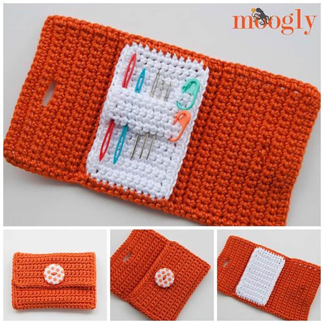 Needle Holder Pattern - Nifty Needle Case - Beginner - Worsted Yarn ...