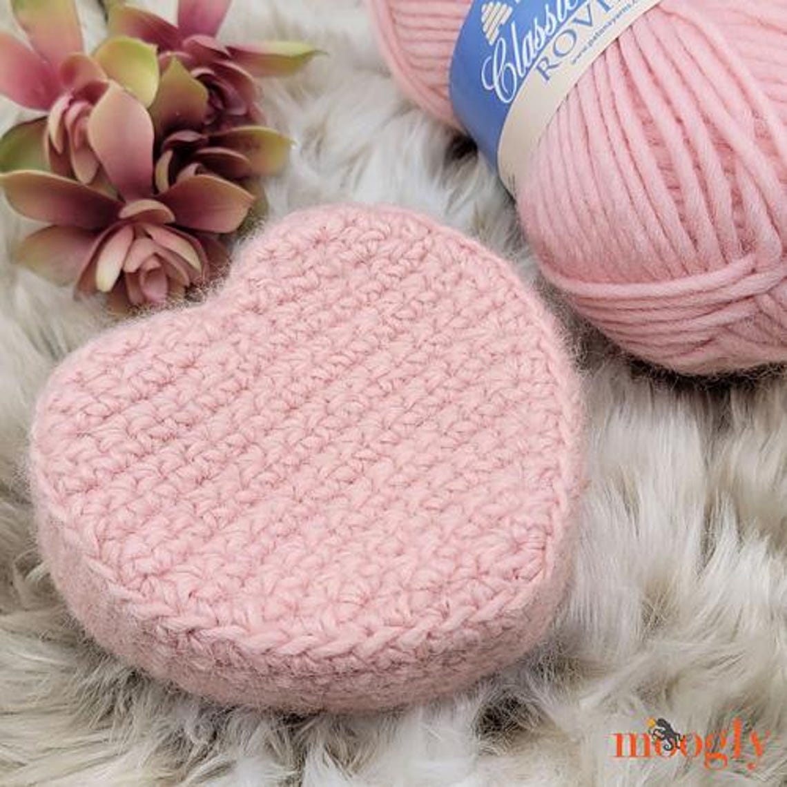 Crochet Conversation Heart Box Pattern - Easy Bulky Yarn - PDF Pattern ...