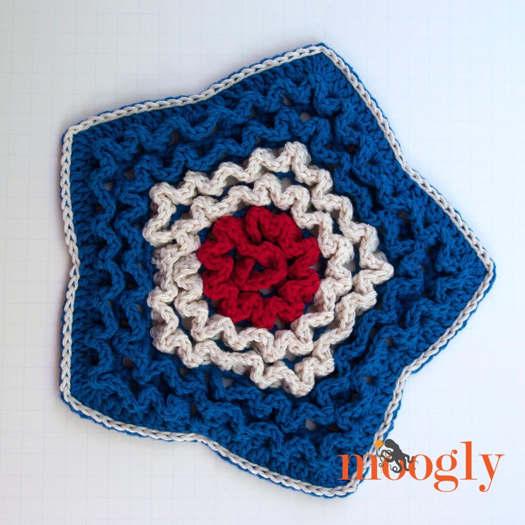 Star Spangled Trivet & Hot Pad Crochet Pattern PDF - Etsy