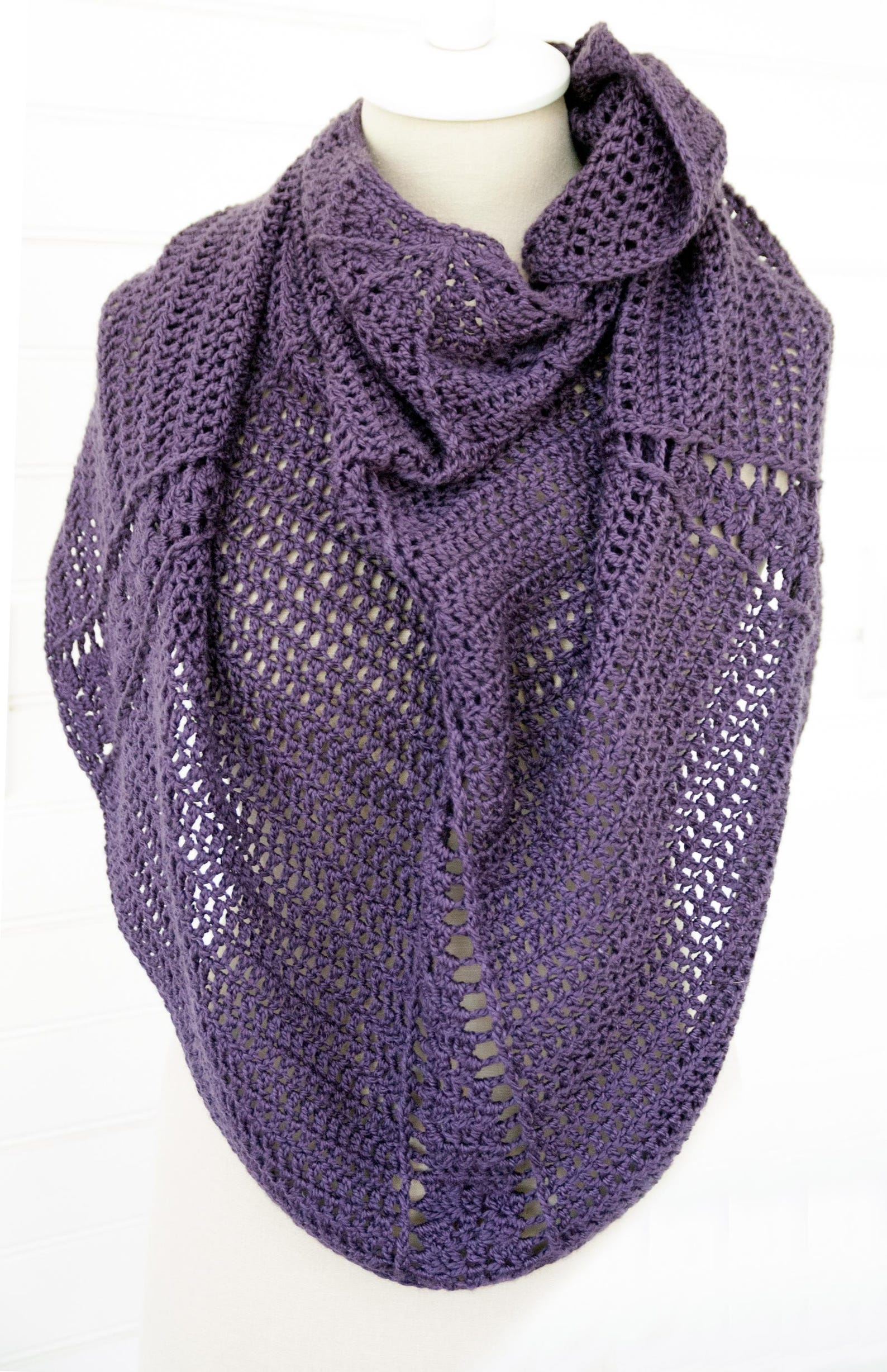 Branching Out Shawlette Crochet Pattern PDF - Sport Yarn - Etsy