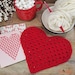Heart Shaped Cloth Pattern PDF - Easy Crochet Washcloth Dishcloth - Etsy