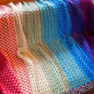 Moroccan Tile Afghan Pattern PDF - Intermediate Aran Yarn Crochet Throw ...