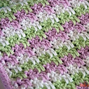 Crochet Blanket Pattern - Leaping Stripes and Blocks - All Sizes PDF - Etsy