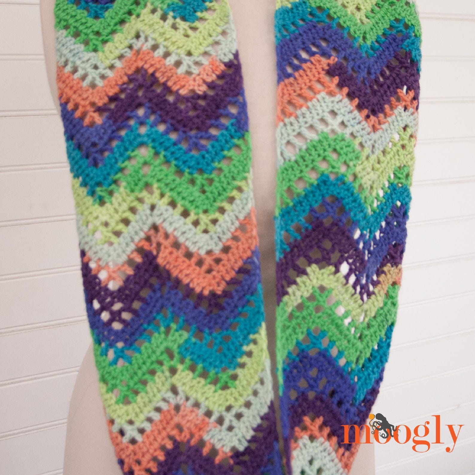 Chevron Lace Infinity Scarf Pattern PDF - Crochet - Etsy