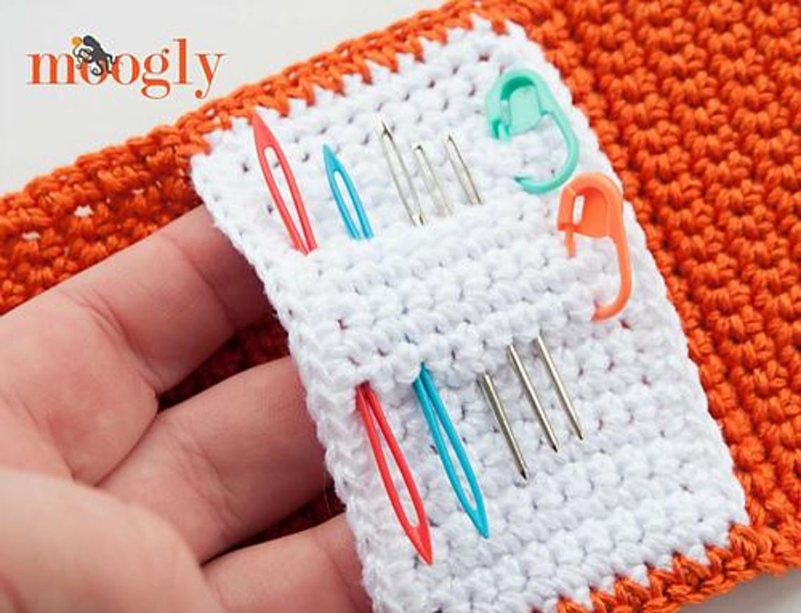Needle Holder Pattern - Nifty Needle Case - Beginner - Worsted Yarn ...